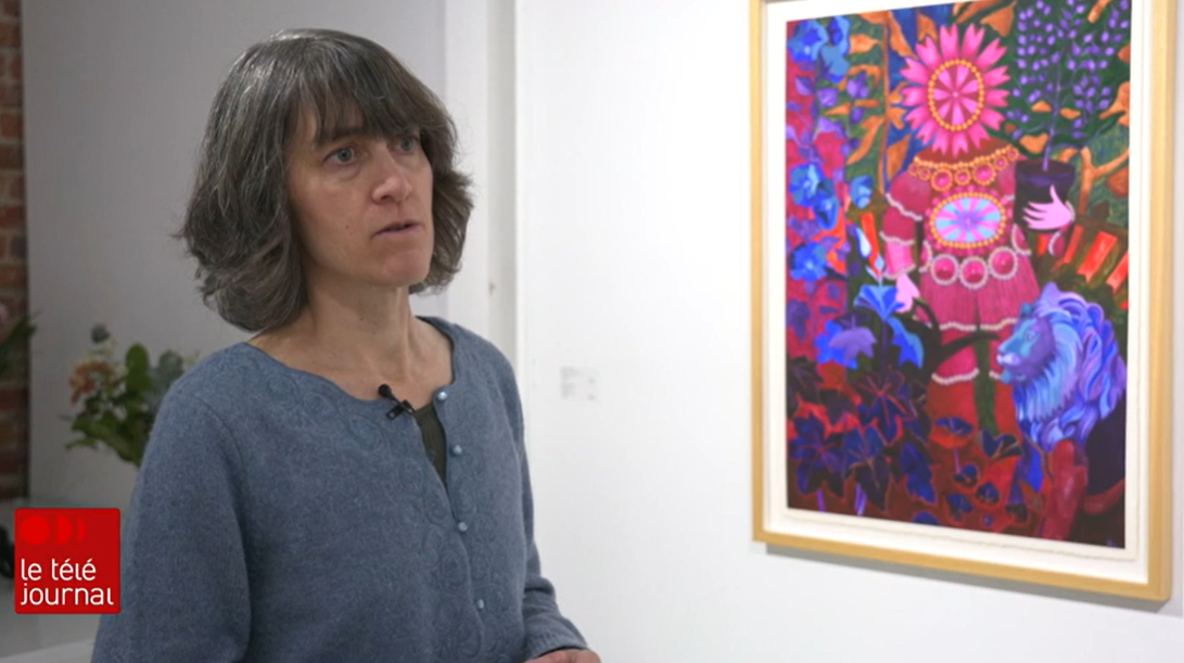 The artist Johanne Bilodeau presents her new exhibition